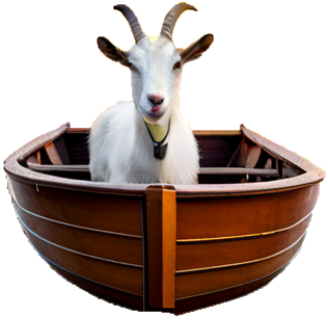 Rocky Mountains – Goat in a Boat Art